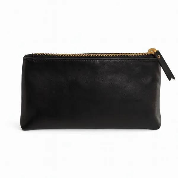 VIDA VIDA Luxury Leather Make-up Bag - Black