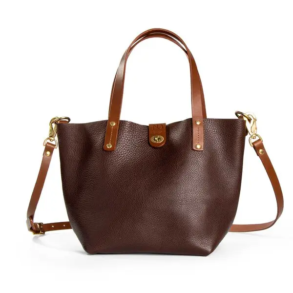 N'DAMUS LONDON Adanna Leather Tote Bag - Brown