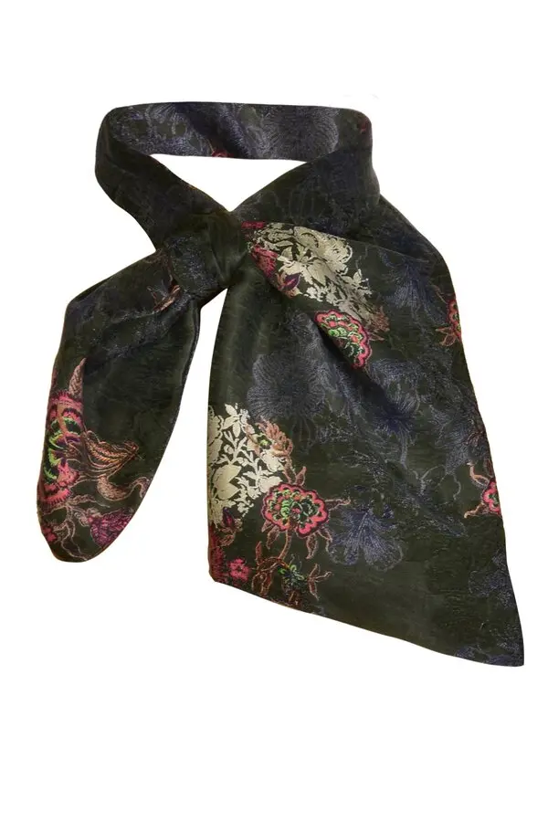 SARVIN Small Neck Scarf - Green