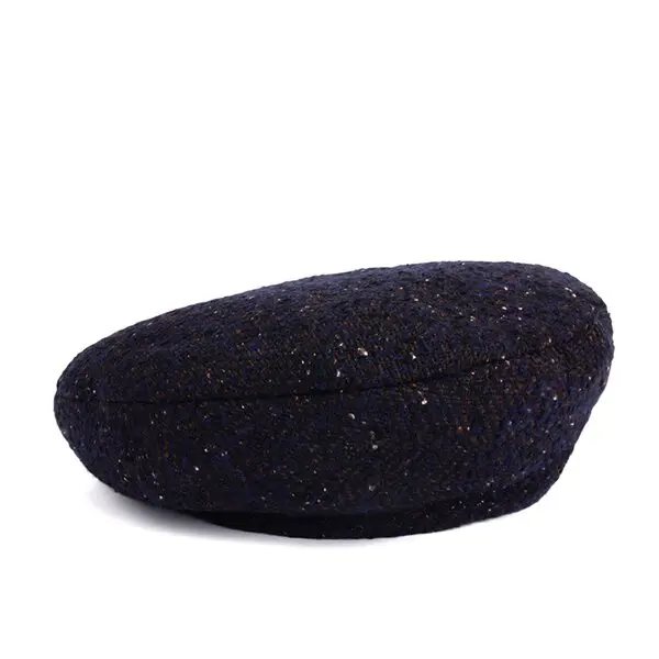 SIBI HATS Chris Dark Wool Beret - Blue