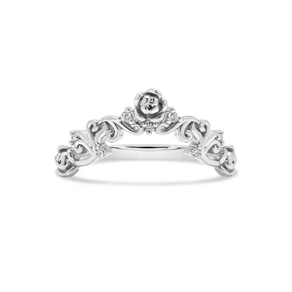 PTERA JEWELRY Rose Filigree Contour Ring - Silver