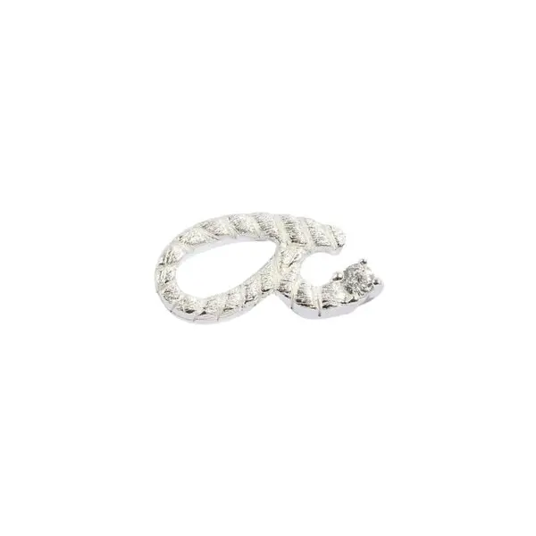 CLAIRE HILL DESIGNS Fuck Shorthand Stud Earring - Silver