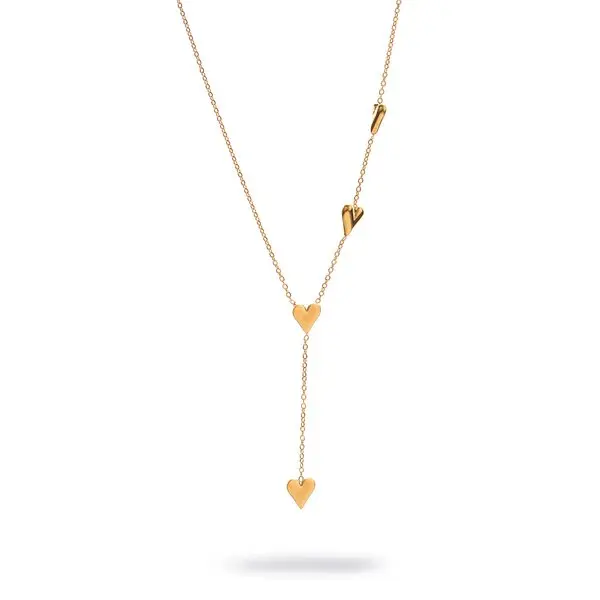 EBRU JEWELRY En Heart Y Necklace - Gold