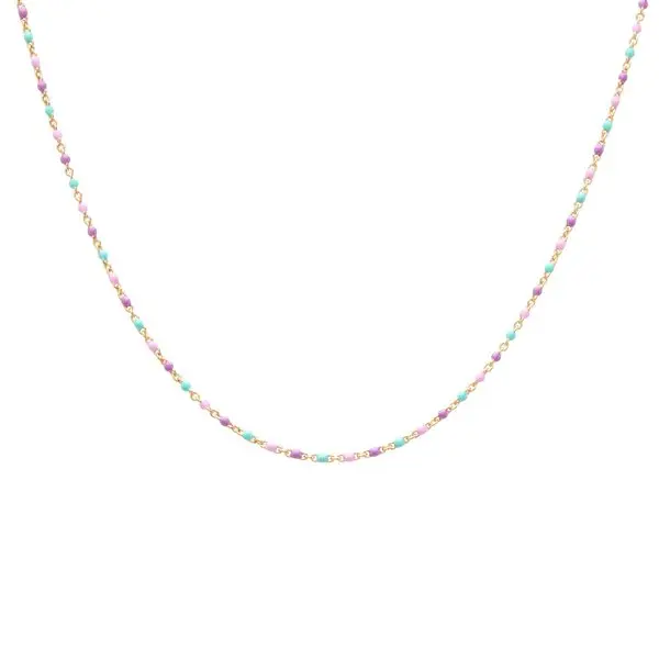 DOLCETTO DESIGNS Bolla Necklace Gold Vermeil And Enamel - Yellow