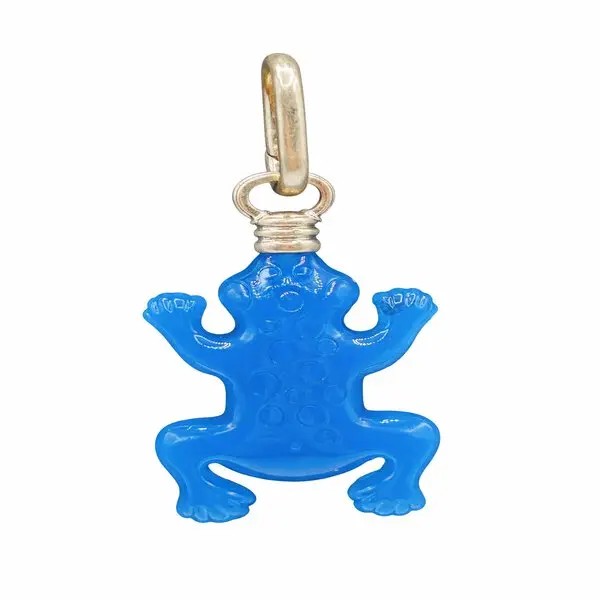 MICHAEL NASH JEWELRY Cerulean Frog Charm - Blue