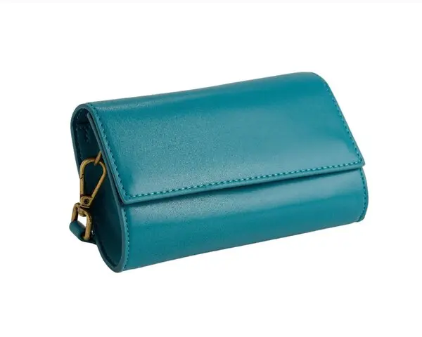 NO.49 HANDBAGS Francine Turquoise Belt, Crossbody, Shoulder & Clutch Bag - Blue