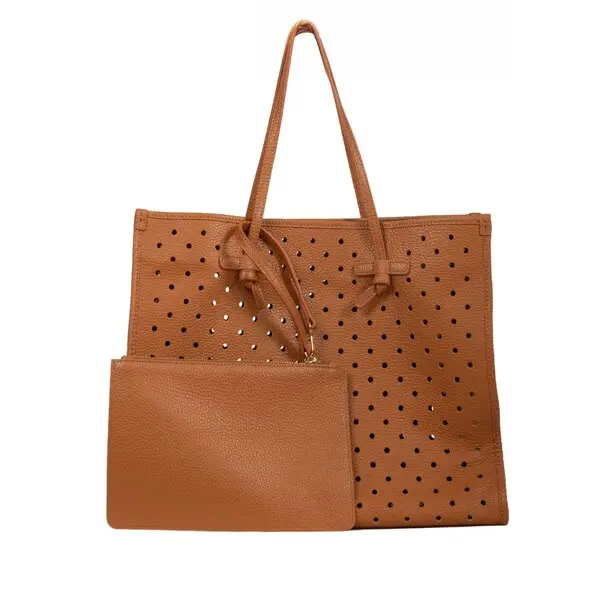 HAMEL ATELIER Mallorca Leather Tote Bag Tan