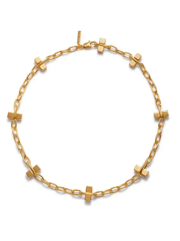 JAREDJAMIN Blockbuster Lite Choker Necklace - Gold