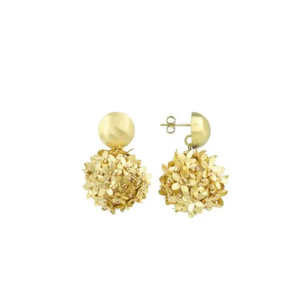 LOTT. GIOIELLI Light Earrings Daisy Flower Globe M - Gold