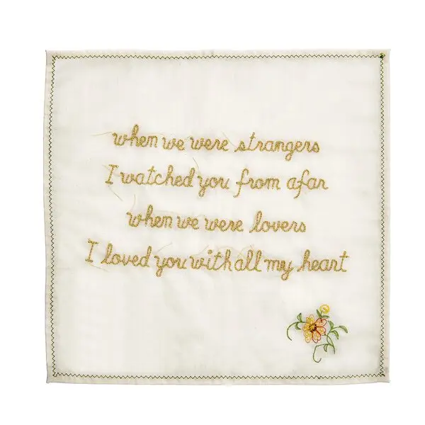 CARTOGRAPHY Neutrals / Harvest Moon Vintage Cotton Linen Textile - White