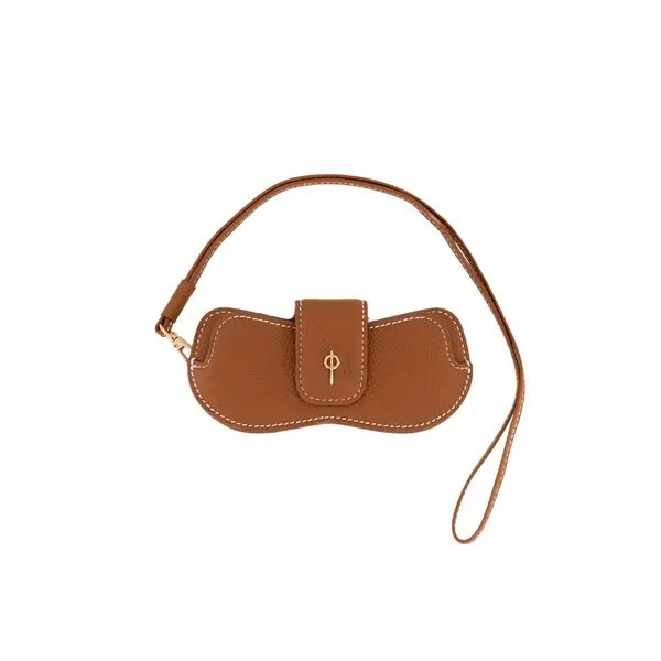 OTRERA Sunglasses Case Leather Tan - Brown