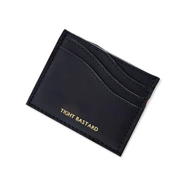 VIDA VIDA Leather Wave Card Holder Tight Bastard - Black