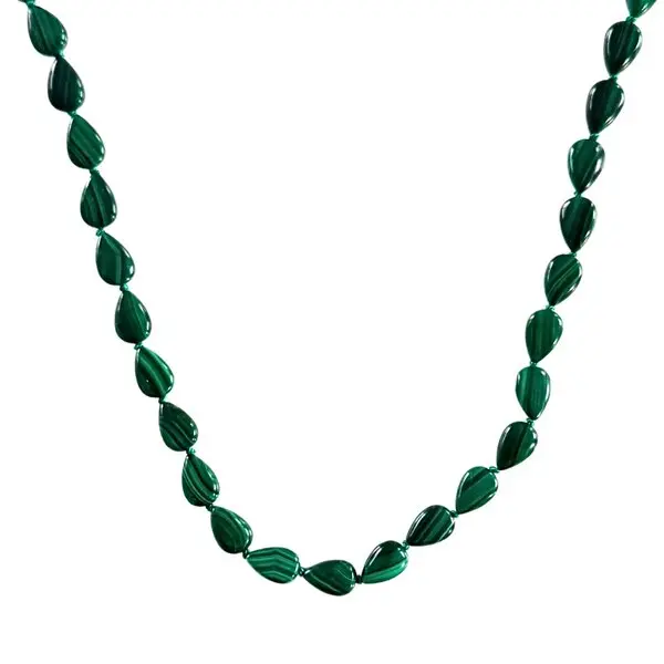 HERSELF COLLECTIONS Genuine Malachite Necklace - Green