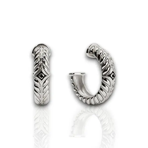DANEILA LÉON Sterling Hoop Earrings - Silver
