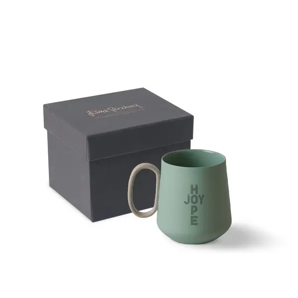 Esma Dereboy Neutrals Tube Mug Single Nile Hope-joy Mottos - Green