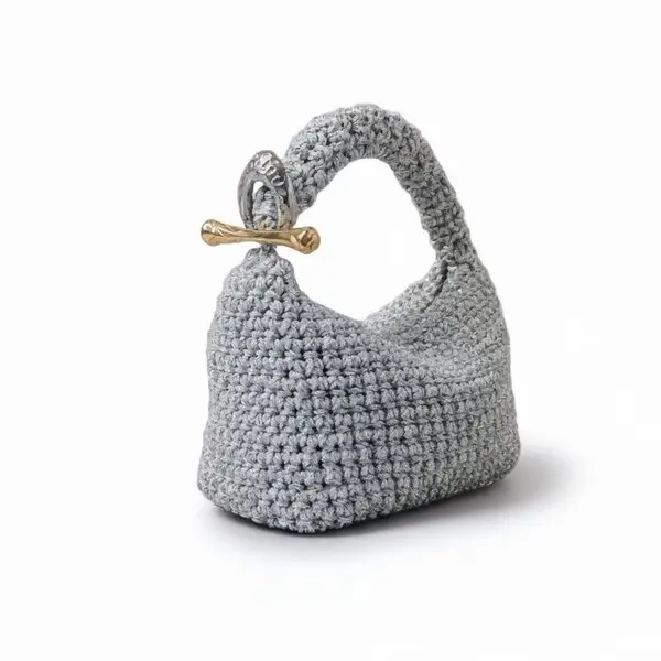 ISKRA Gigi Clasp Bag Metallic - Silver