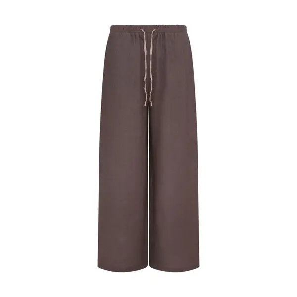 SOLPARDUS Atti Umber Linen Trousers
