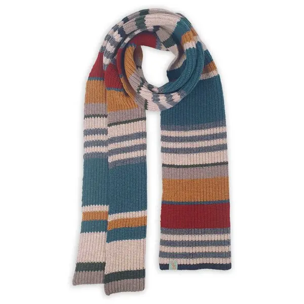 OTTO & SPIKE Blue / Grey / Yellow Scarves Luscious Charcoal Grey - Blue/grey/yellow