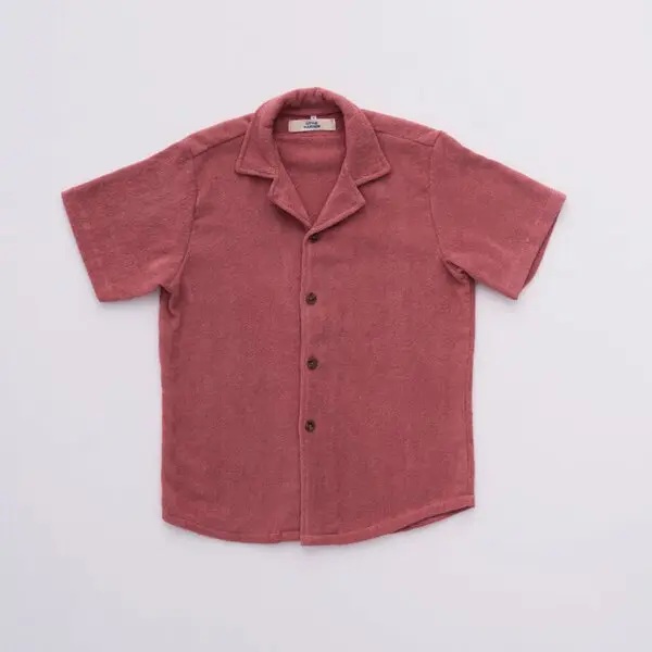 LITTLE MARINER Dusty Rose Terry Shirt - Pink