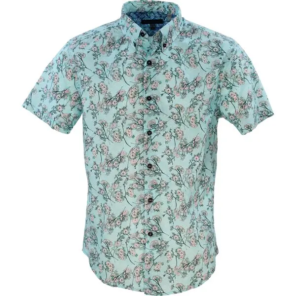 LORDS OF HARLECH Tim Blossom Canvas Aqua - Blue