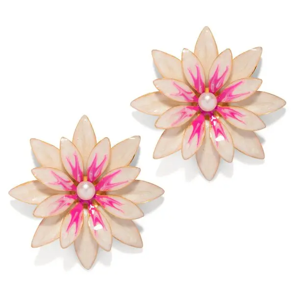 THE PINK REEF Azalea Earrings In Tropic - Pink