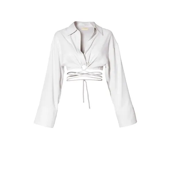 AGGI BY HALEWSKI Lauren Bright Blouse - White