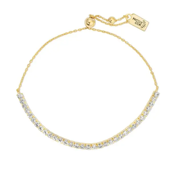 NATIVE GEM Shimmer Bracelet- Gold Vermeil - Yellow