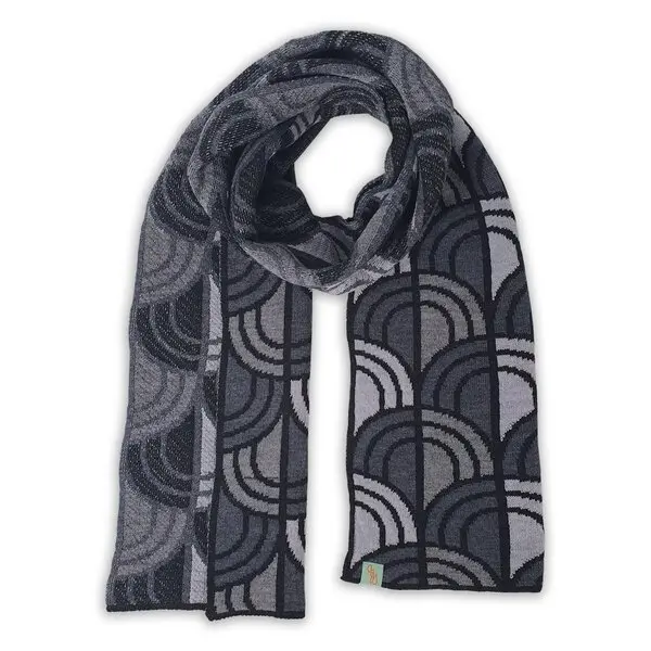 OTTO & SPIKE Black / Grey Scarves Window Lt Grey, Charcoal Grey - Black/grey