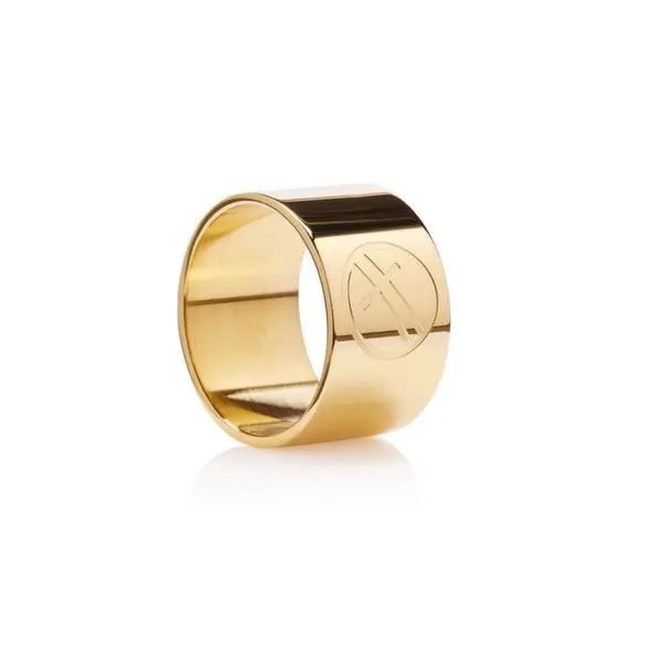 EVER JEWELLERY Grandstand Waterproof Band Ring - Gold