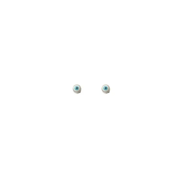 ALEXIE OF ATHENS Secret Evil Eye Studs - Blue