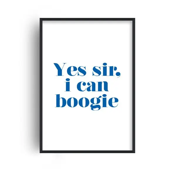 FANCLUB Yes Sir I Can Boogie Print A2 - Blue