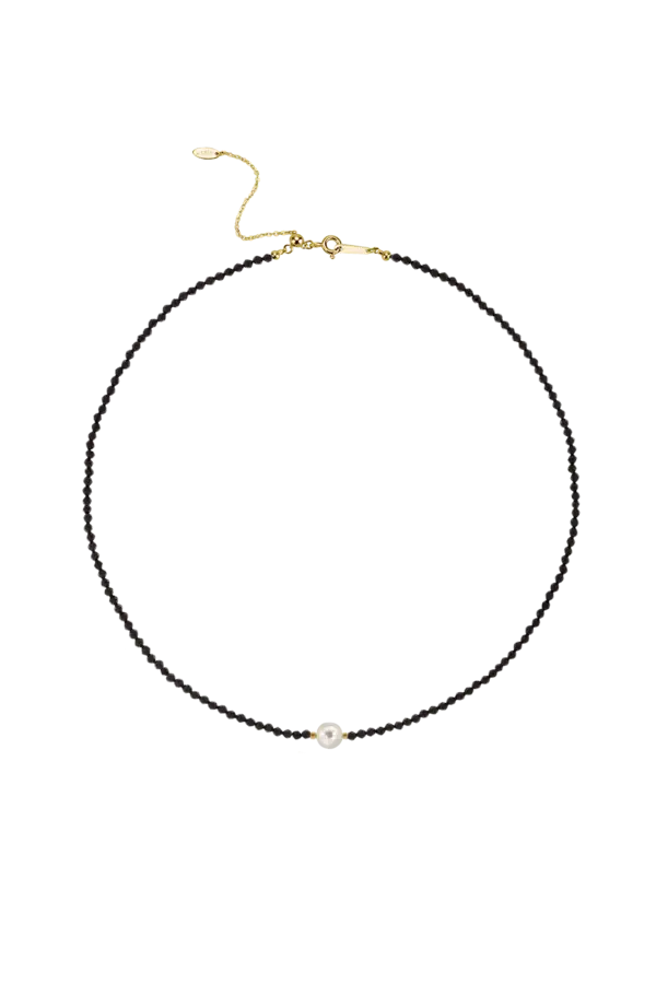 LISA&CO. Silver Necklace Spinel&pearl