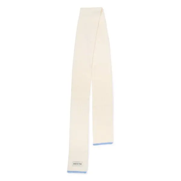 ARCTIC FOX & CO. Blue / White The Alpaca Skinny Scarf White - Blue/white