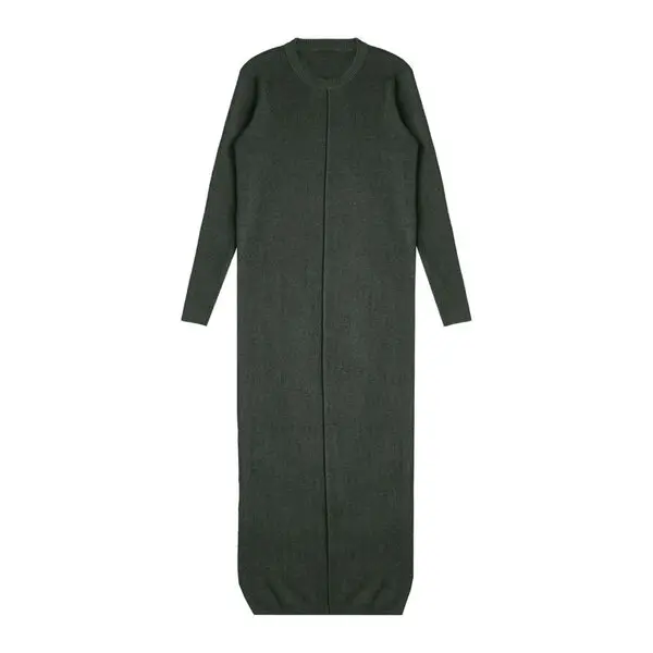 RAVE ON TREND Knitted Maxi Dress In Olive - Green