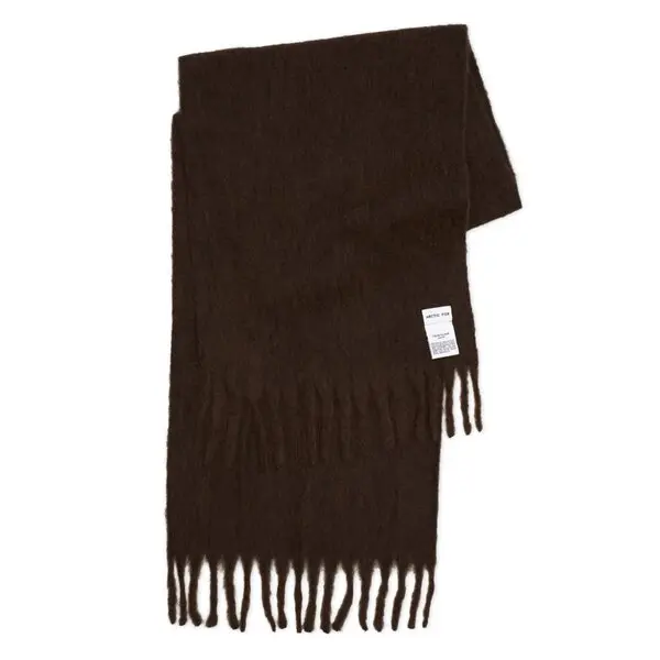 ARCTIC FOX & CO. The Reykjavik Scarf With Wool Dark Chocolate - Brown