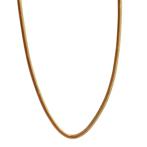 FV JEWELLERY Steel Me Yellow Snake Chain - Gold