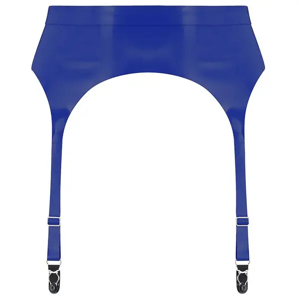ELISSA POPPY Latex Suspender - Blue