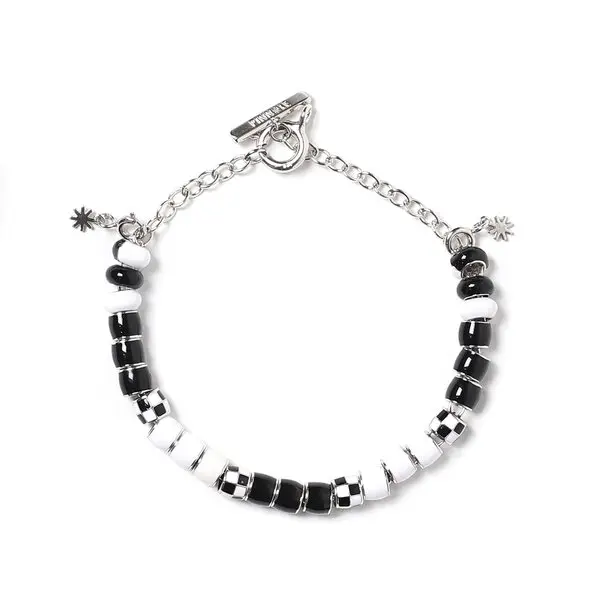 PINNOLE Black / White Shooting Stars Bracelet - Black/white