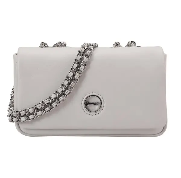 Paul Costelloe Moxie Leather Crossbody Bag - White