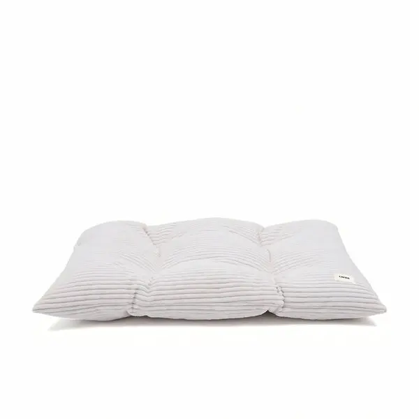 CAFIDE Bone Corduroy Dog Cushion Bed, Bela - White