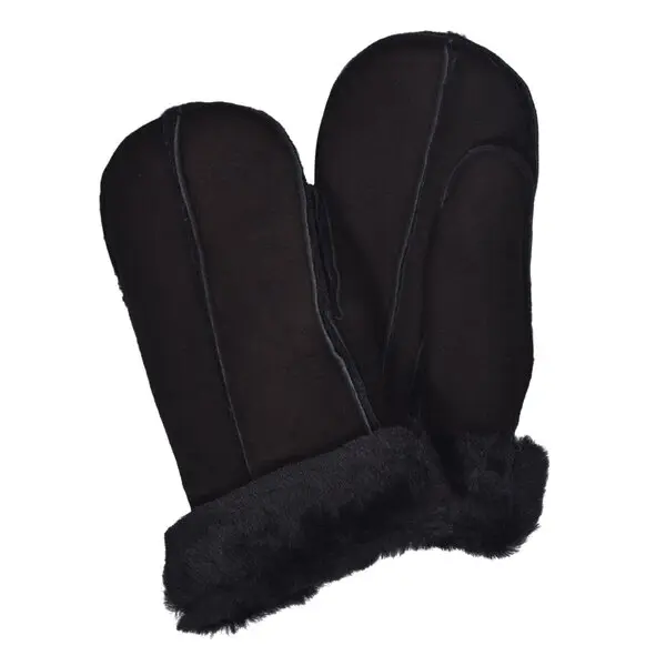 OWEN BARRY Sheepskin Split Mitten - Black