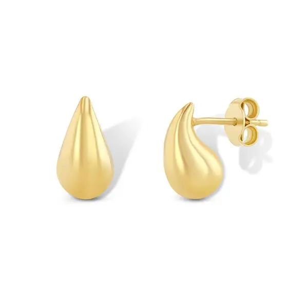 JEWELBIRD Nugget Stud Earrings - Gold