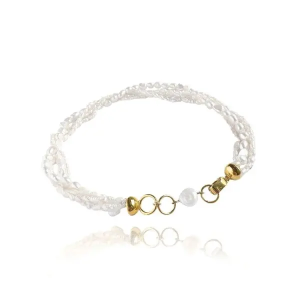 LINYA JEWELLERY Bera Ocean Pearl Necklace - Gold