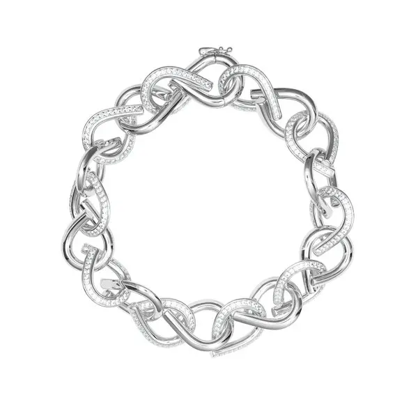 MEULIEN Waterdrop Link Bracelet - Silver