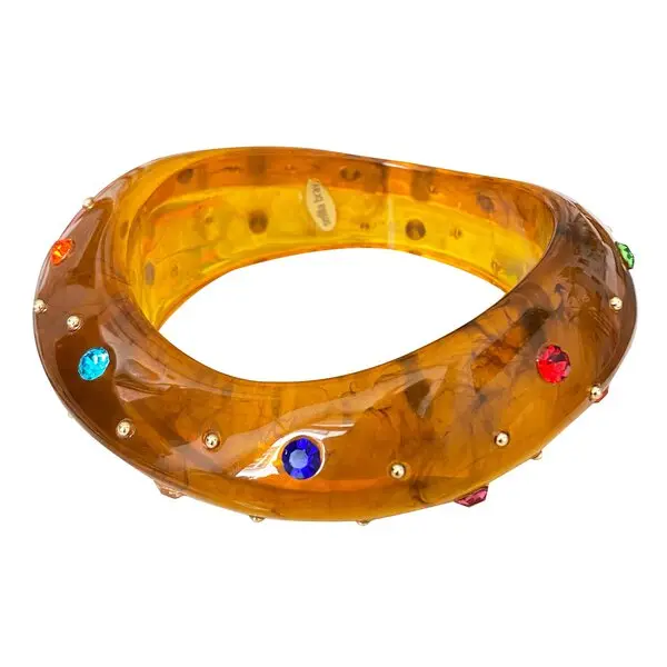 SMILLA BRAV Candy Amber Bangle - Brown