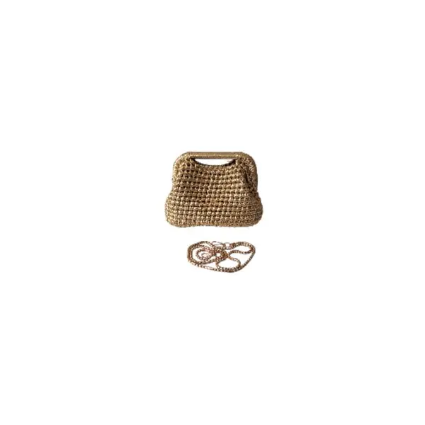SPRINGMOONATELIER Handmade Metallic Bag Of Elegance - Gold
