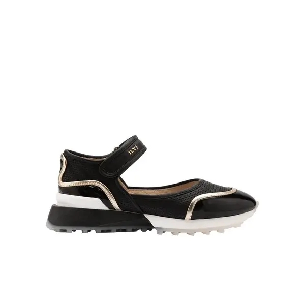 ILVI Veera Patent Leather Sandal - Black