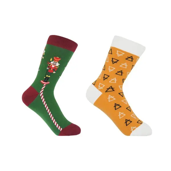 PEPER HAROW - MADE IN ENGLAND Nutcracker & Elets Mustard Socks Bundle