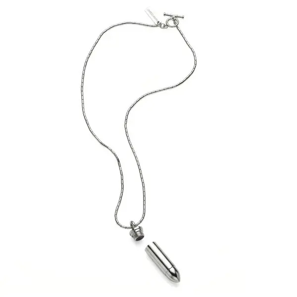 JAREDJAMIN Scaramanga Bullet Necklace - Silver