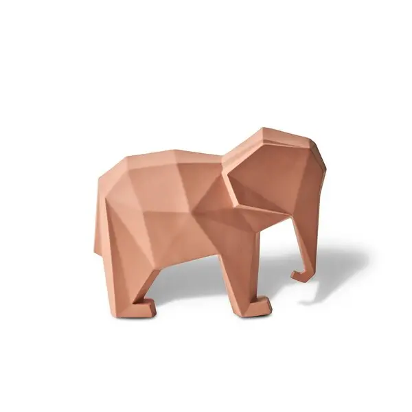 Esma Dereboy Decorative Elephants Coral Colour - Orange
